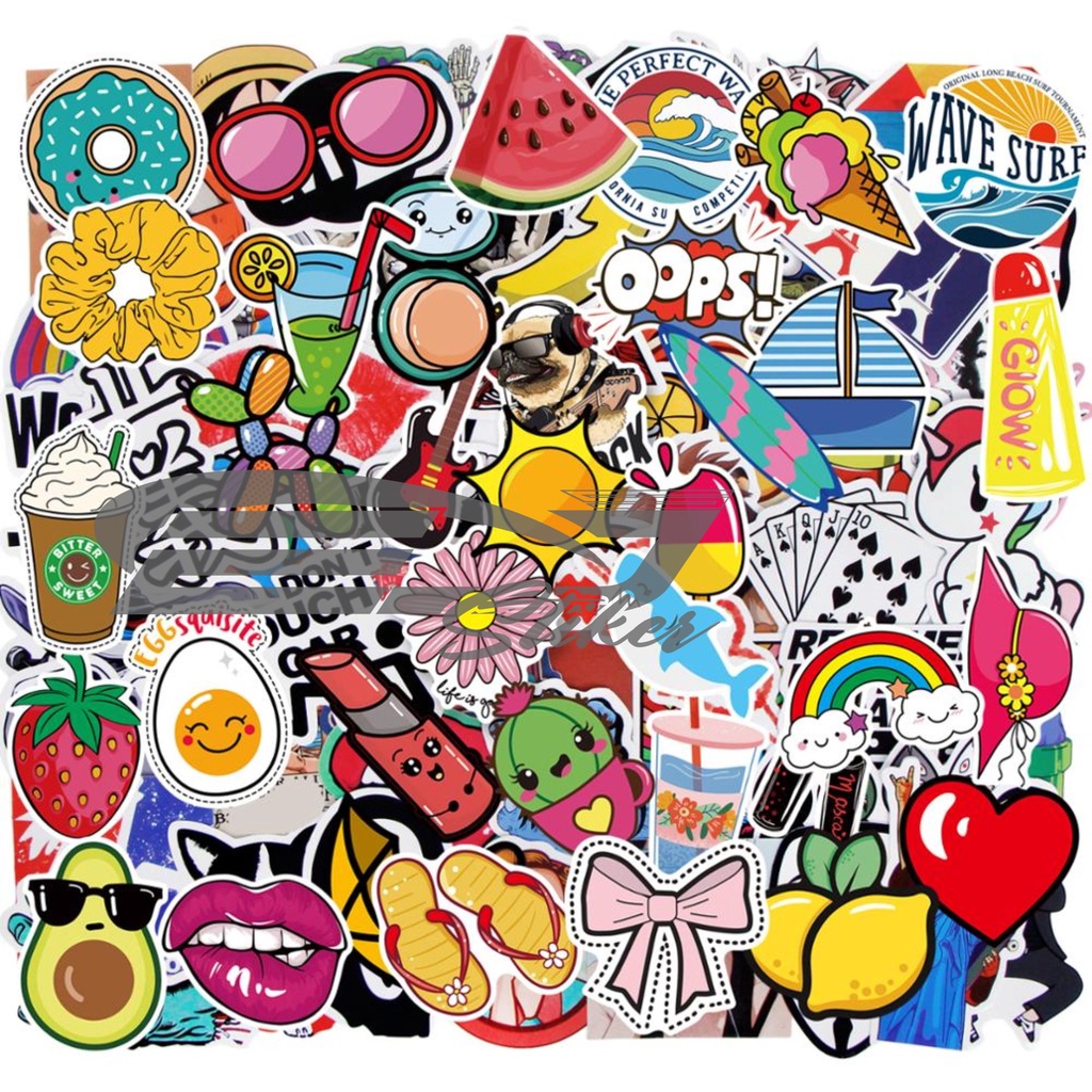 Jual 150pcs stiker pack estetik stiker aesthetic stiker pack stiker ...