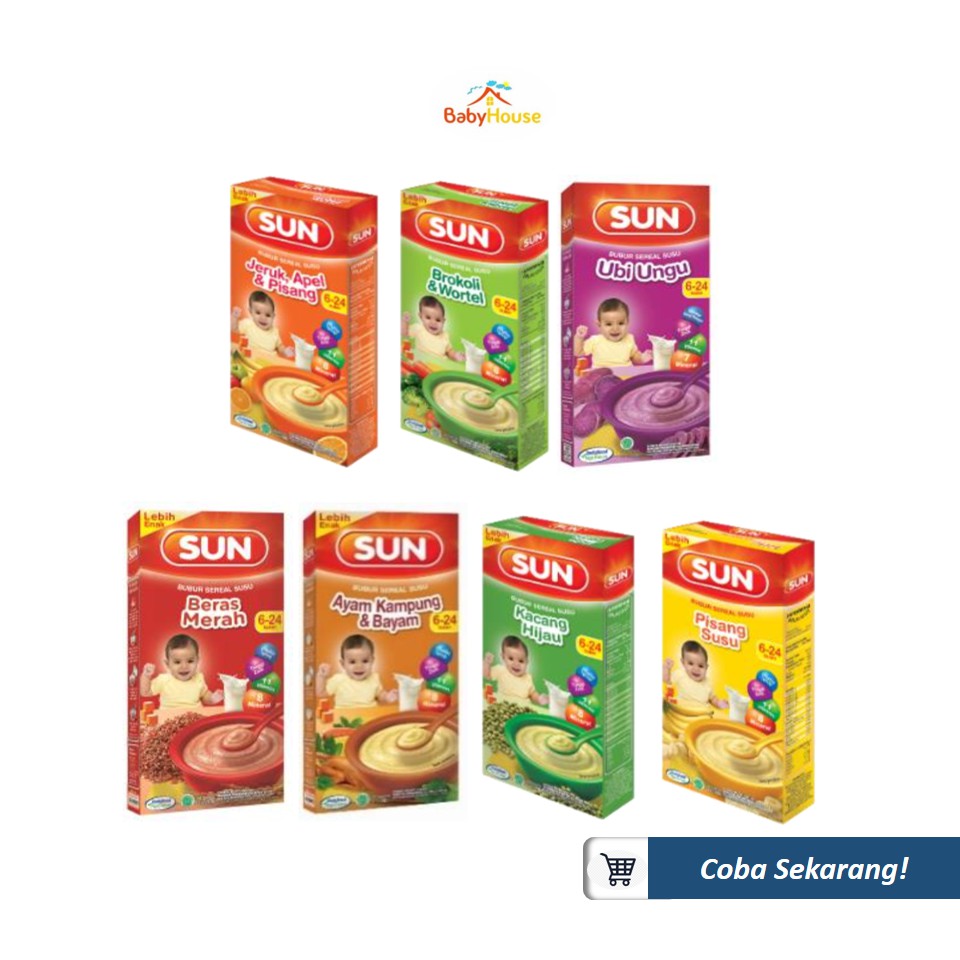 Jual SUN Bubur Sereal Susu Box 120 gr | Shopee Indonesia