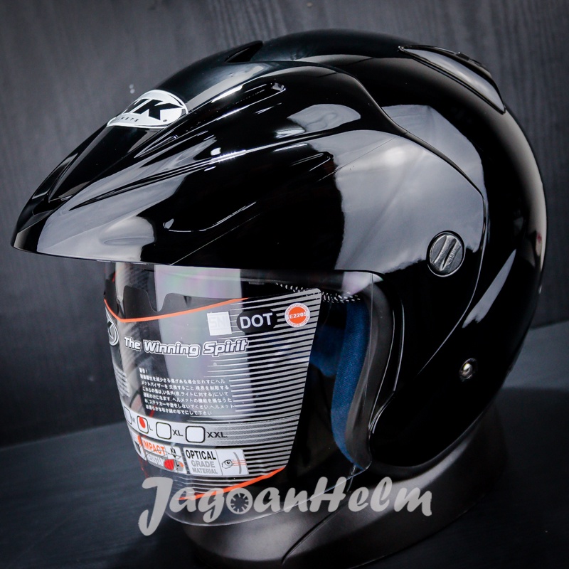 Jual INK HELM CX22 SOLID | BLACK GLOSSY| CX-22 | CX 22 | Sport Original ...