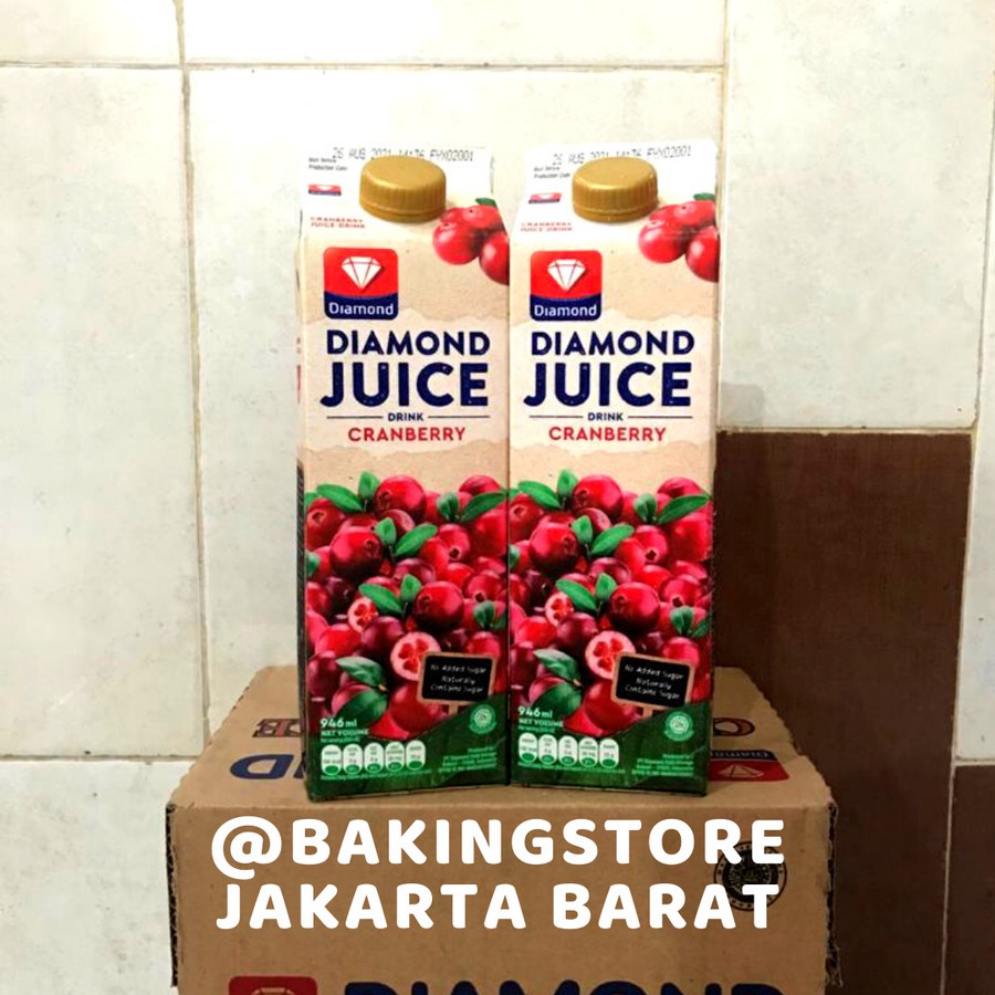 Jual DIAMOND JUICE CRANBERRY UNSWEET 946 ML - Jus Cranberry | Shopee ...
