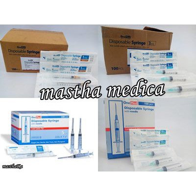 Jual Disposable Syringe With Needle One Med Onemed Satuan | Shopee Indonesia