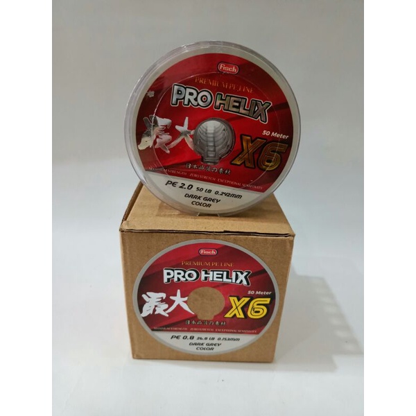 Jual BENANG SERAT FISCH PRO HELIX 50 M X6 | PE 0.8—PE 4.0 | | Shopee ...