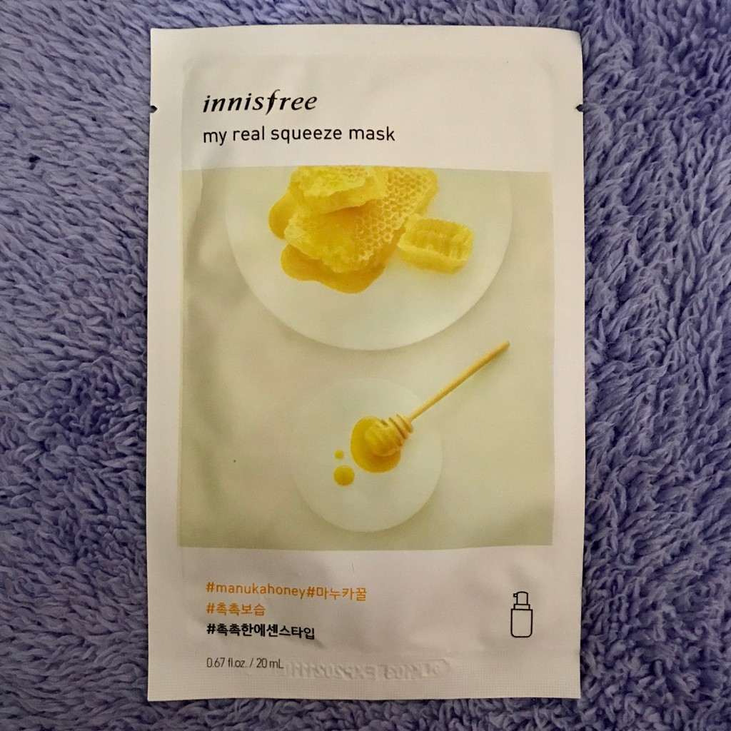 Jual Innisfree My Real Squeeze Mask / Masker Wajah / Sheet Mask | Shopee Indonesia