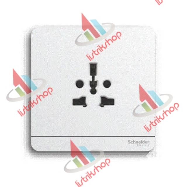 Jual Stop Kontak International Schneider Avatar On White - E83426TS_WE ...