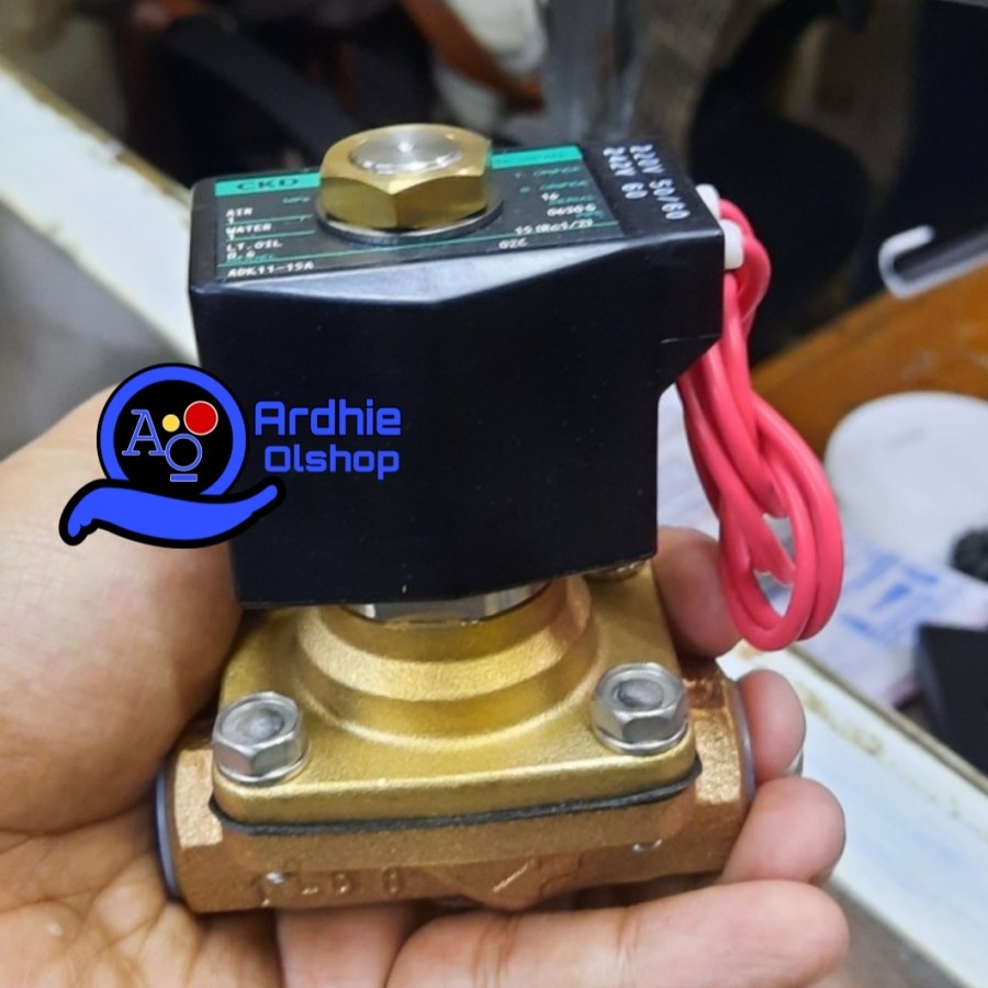 Jual Selenoid Valve CKD 1" ADK 11-25A AC 220v | Shopee Indonesia