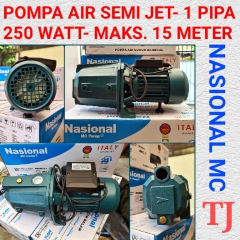 Jual pompa air listrik semi jet pump nasional tipe 250-national ...