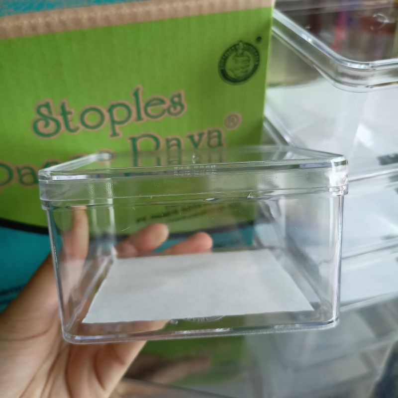 Jual Dessert Box Persegi 250 ml 10,6 x 10,6 x 6 cm / Toples Kotak ...