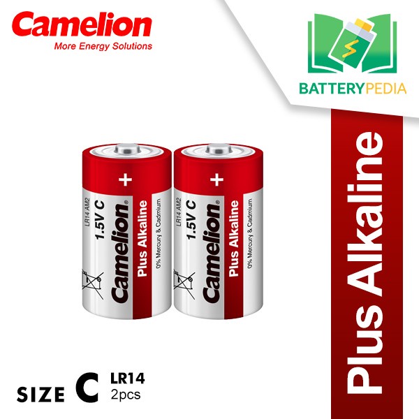 Jual Camelion PLUS ALKALINE Battery LR14 AM2 Size C 1.5V | Baterai ...