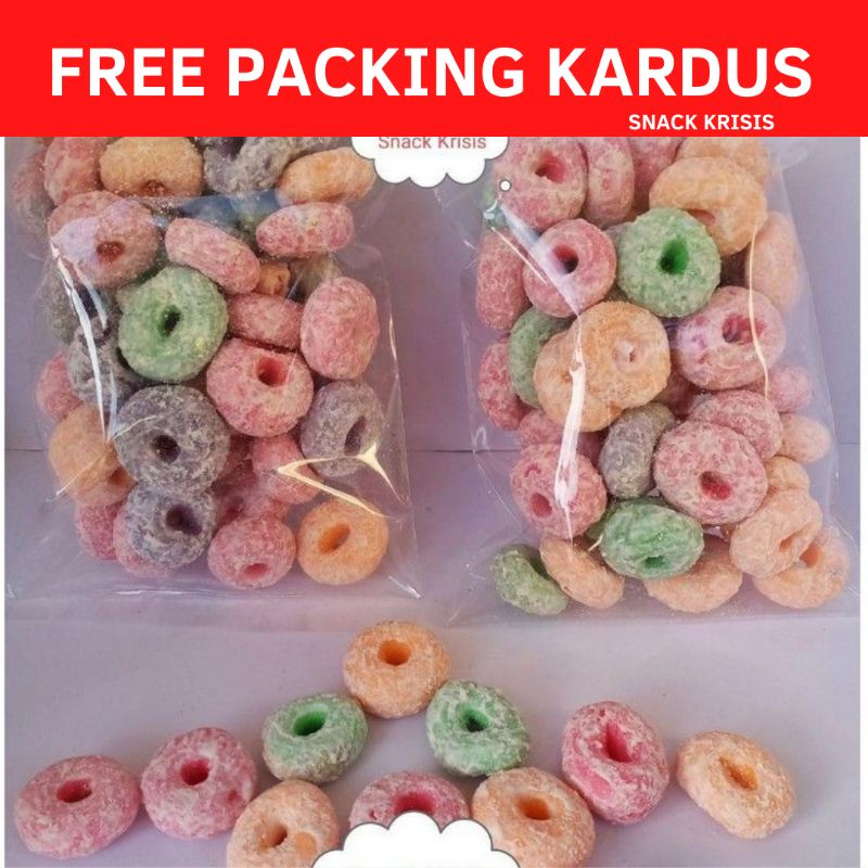 Jual GETAS MANIS DONAT/Lonjong 200 gr Snack KRISIS | Shopee Indonesia
