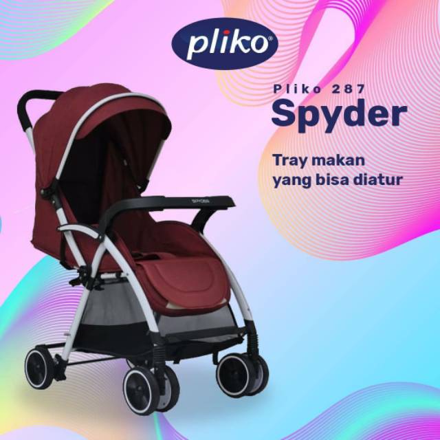 Jual Stroller Pliko Spyder 287 Bisa Gosend sehari sampai | Shopee Indonesia