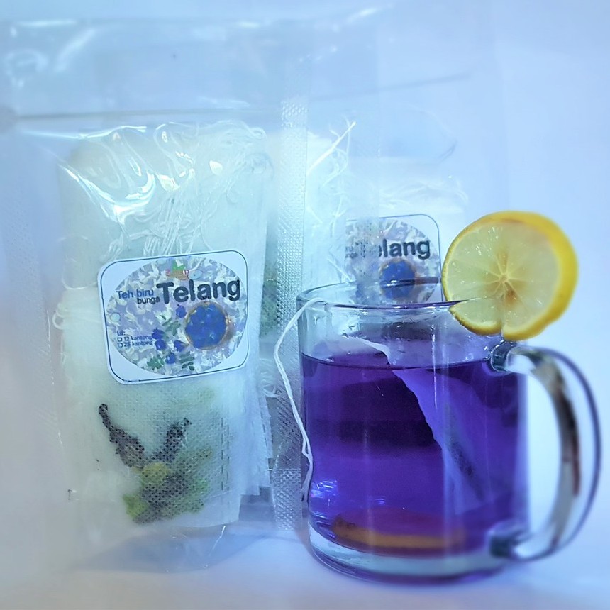 Jual Teh Bunga Telang / Teh Biru / Blue Tea Kemasan Kantong / Dried ...