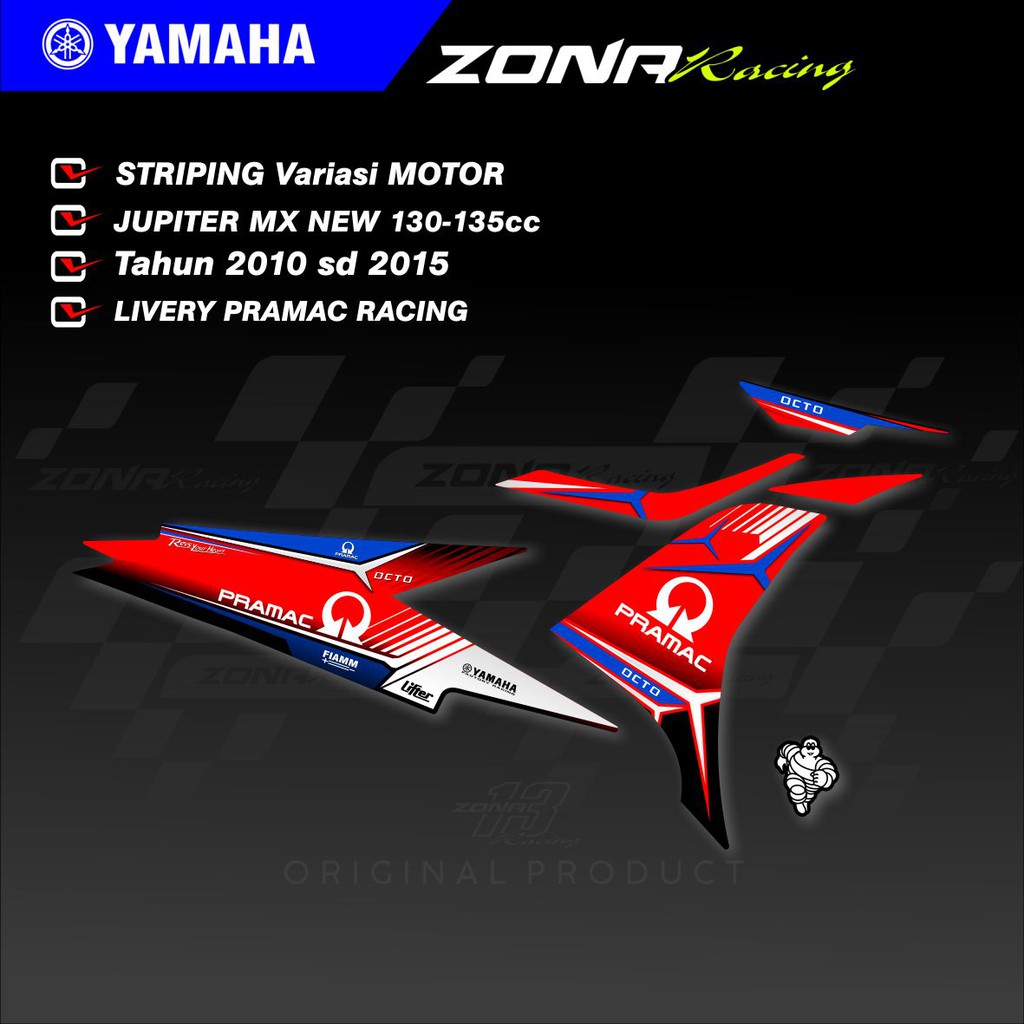 Jual STRIPING VARIASI STICKER LIST YAMAHA JUPITER MX NEW 2010-2015 ...