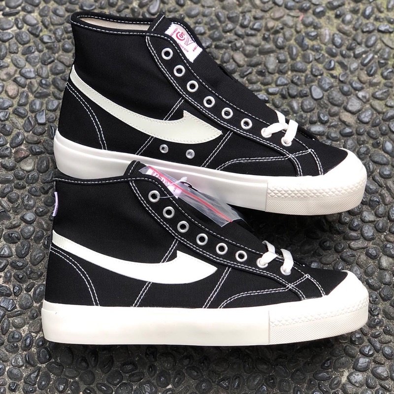 Jual Compass Gazelle Hi Black White | Shopee Indonesia