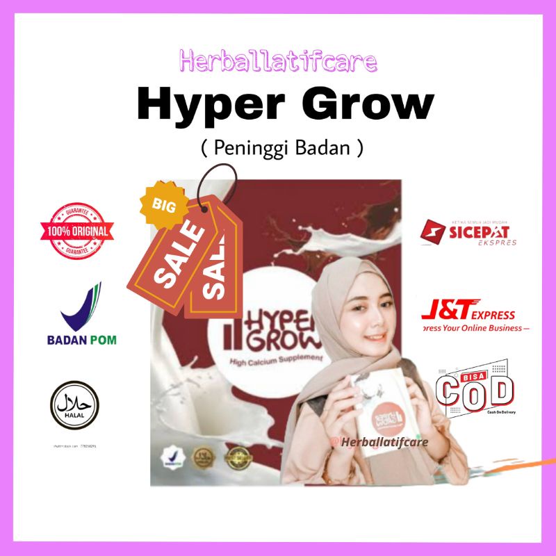 Jual HYPERGROW OBAT SUPLEMEN SUSU PENINGGI BADAN ANAK REMAJA DEWASA ...