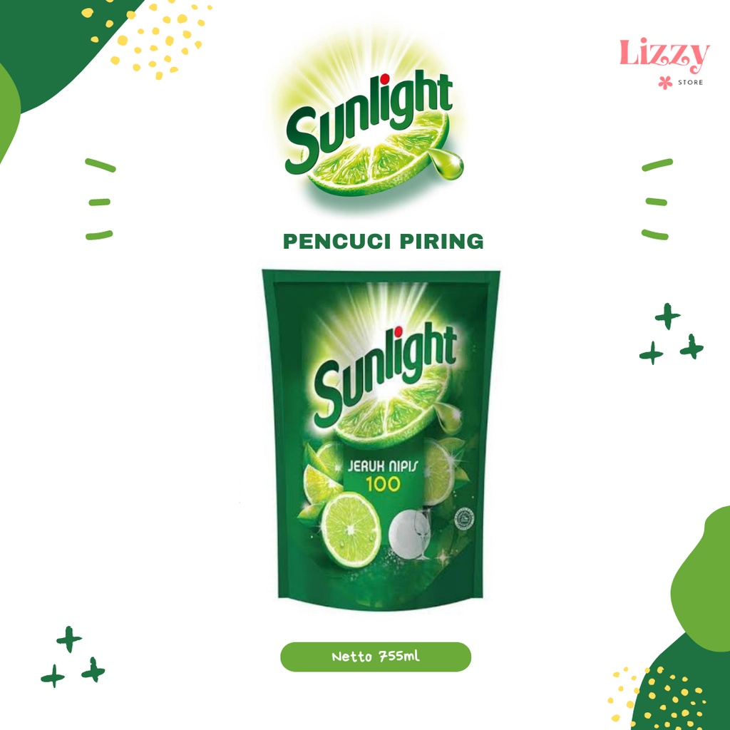 Jual Sunlight Cairan Pencuci Piring Dishwash Bersihkan 10x Kemasan Pouch 755ml | Shopee Indonesia