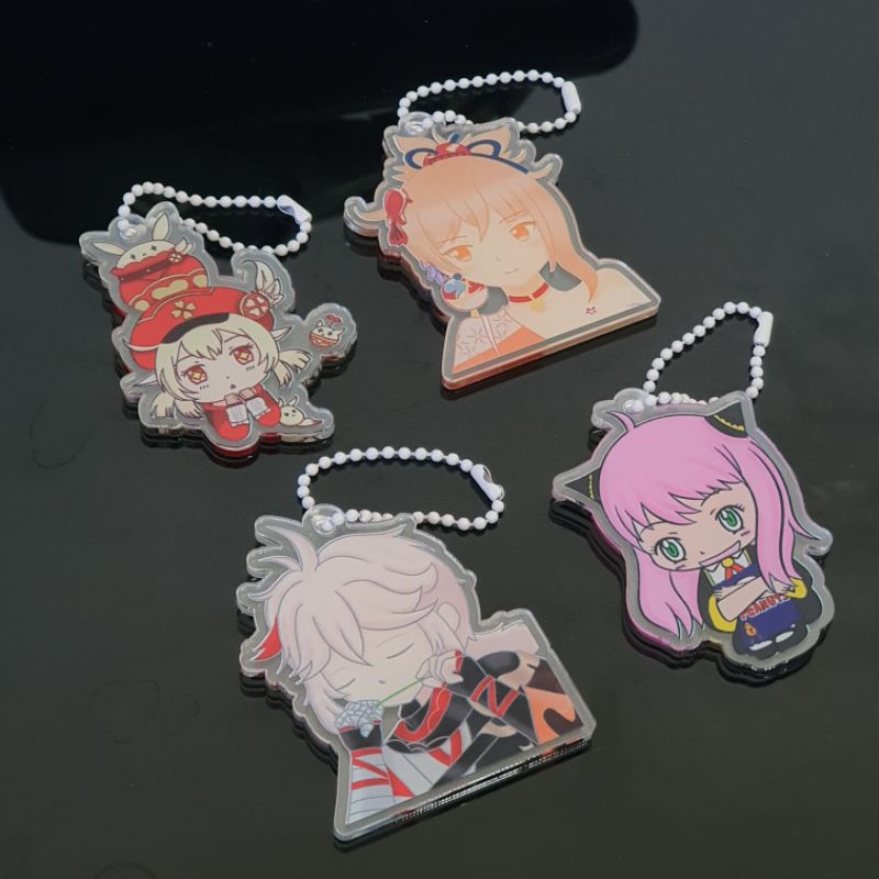 Jual Anya Forger Spy x Family & Genshin Impact Keychain Fanmerch Klee ...