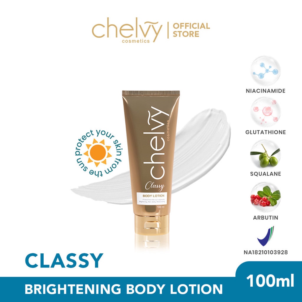 Jual CHELVY Brightening Body Lotion Classy 100ml | Shopee Indonesia