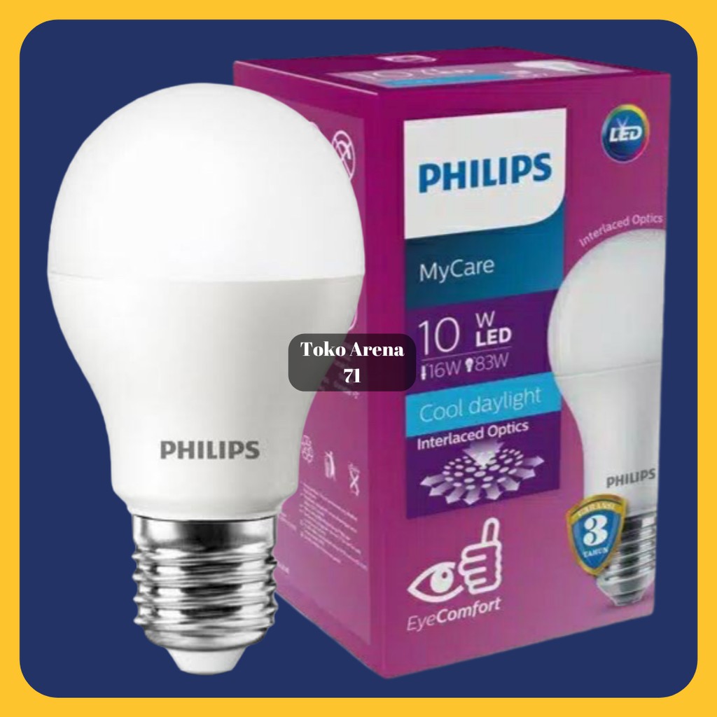 Jual Lampu Philips LED bulb Mycare Kuning Putih 10W 10 Watt 10 W 10Watt | Shopee Indonesia