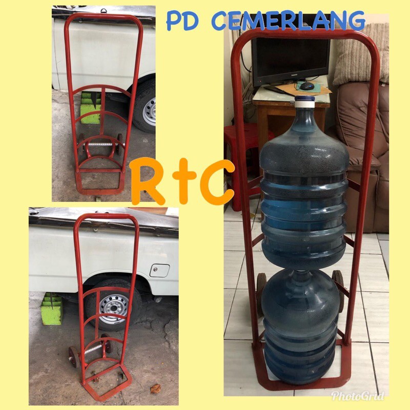 Jual troli gas dan galon troley gas besar troli serbaguna troli 2 roda ...