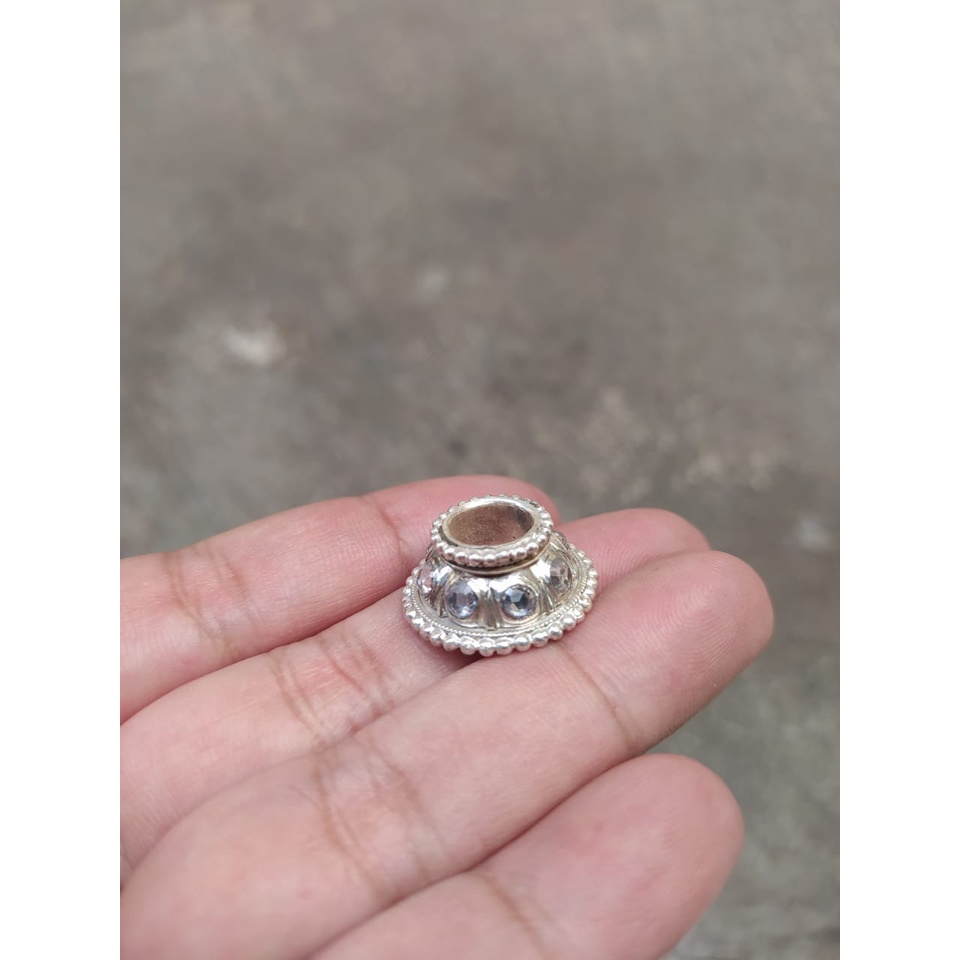Jual Mendak keris Bahan perak Mata yakut biru | Shopee Indonesia