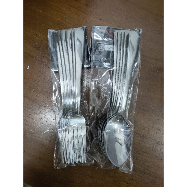 Jual Sendok Makan dan Garpu makan stainless elegant- LCHW ( per lusin ...