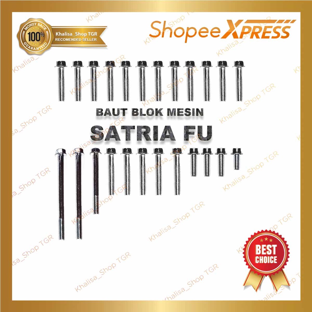 Jual 1 SETT BAUT-BAUD BLOCK-BLOK MESIN-CRANKCASE-CVT KIRI-KANAN SATRIA FU | Shopee Indonesia