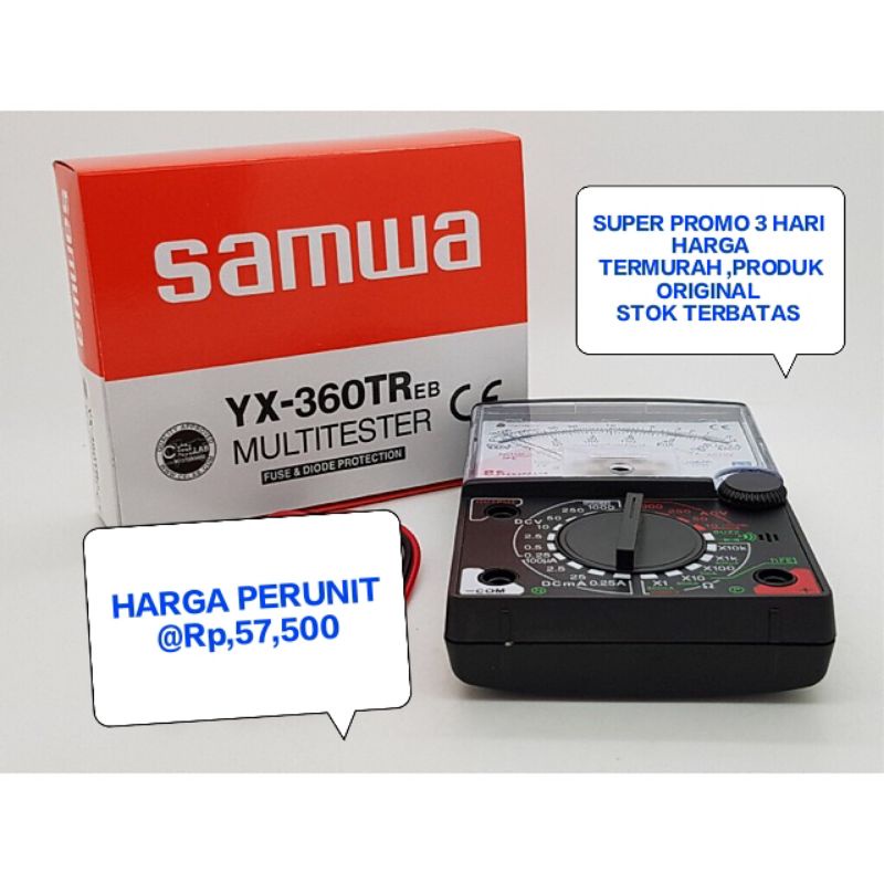 Jual Avometer Analog / Multitester YX-360TR / Multimeter samwa sunwa ...