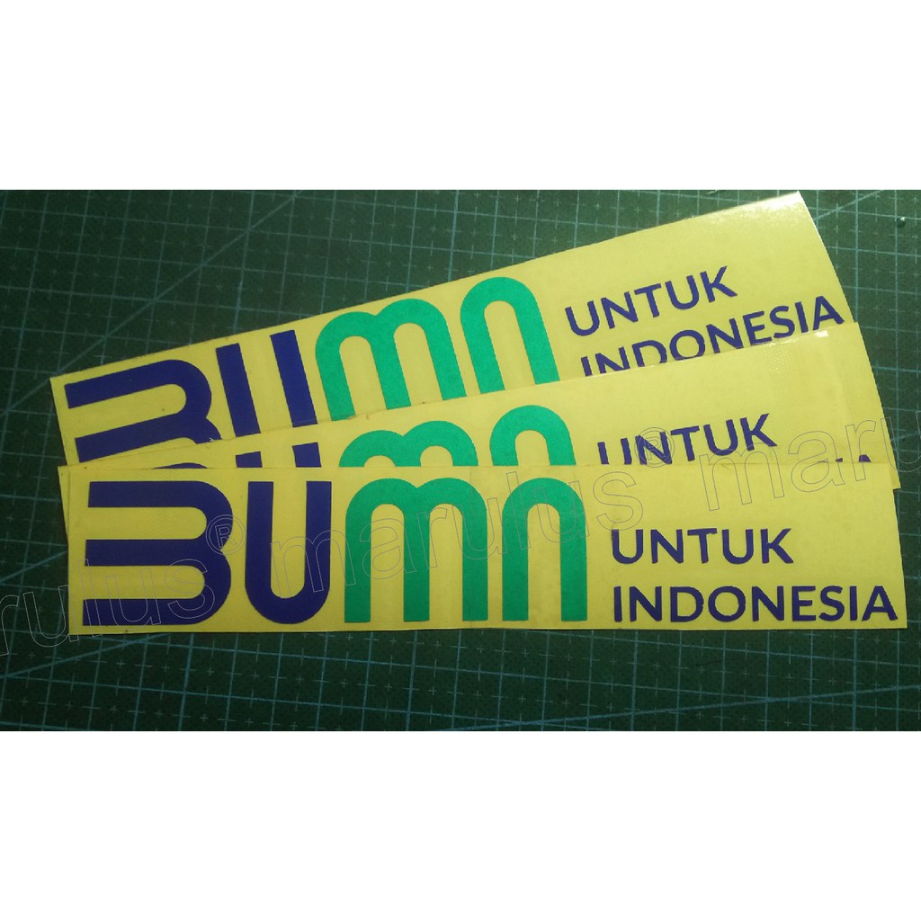 Jual Stiker Cutting BUMN untuk Indonesia Kaca Mobil Sticker Reflektor ...