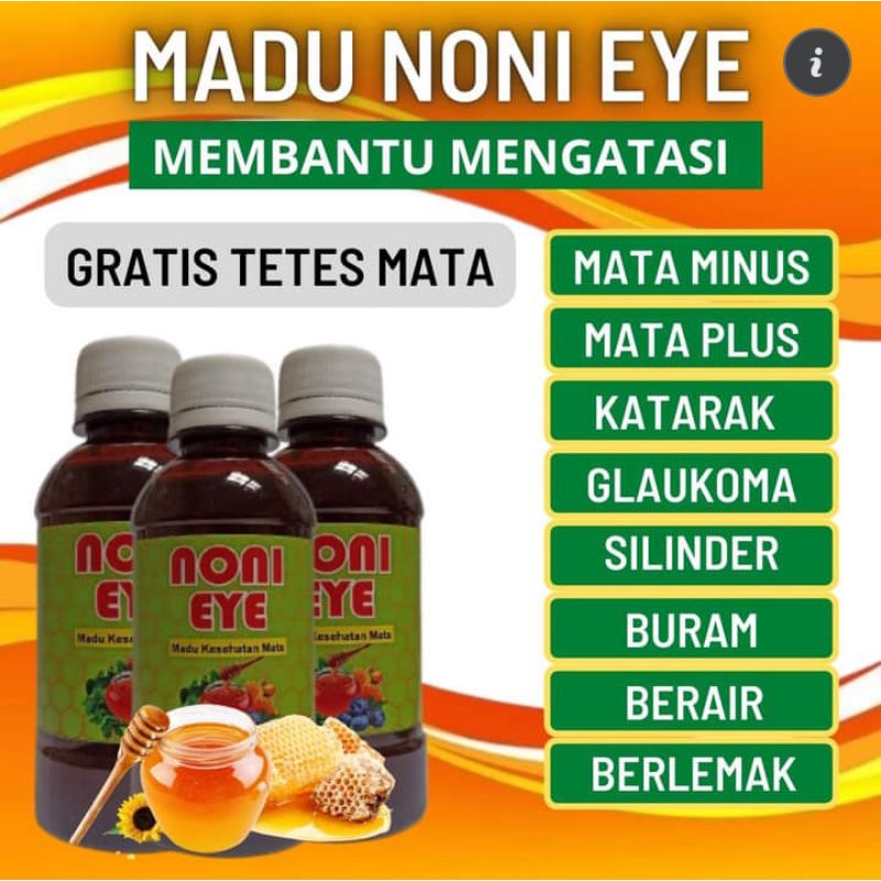 Jual madu paket Noni eye obat mata minus mata katarak glukoma silau ...