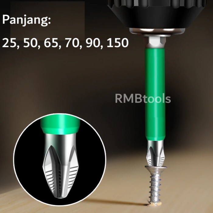 Jual Mata Obeng Magnetic Plus PH2 Anti Slip 6.35mm Hex Shank ...