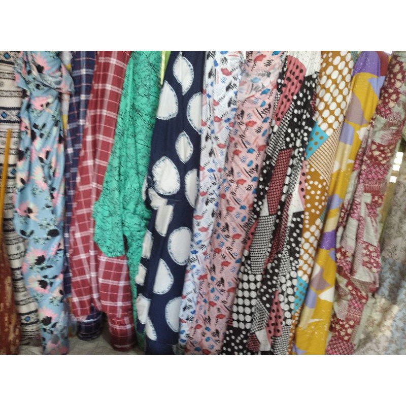Jual KAIN RAYON MOTIF TIE DIE METERAN (PER 0.5M) | Shopee Indonesia