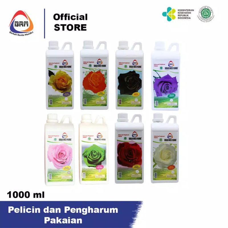 Jual Pewangi & pelicin setrika BRM kemasan botol 1L paket | Shopee ...