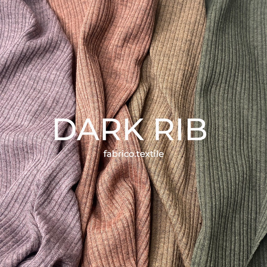 Jual KAIN RIB KNIT SPANDEX DARK RIB (GRADE A ; PREMIUM) | Shopee Indonesia