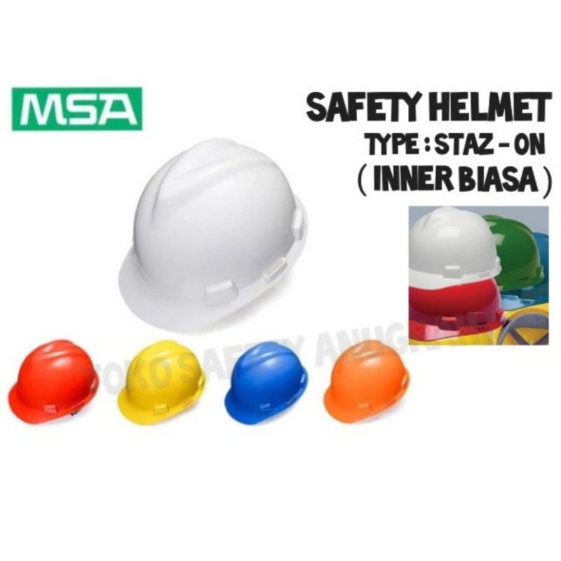 Jual Helm Proyek MSA Original USA Inner Biasa / Helm Proyek MSA ...