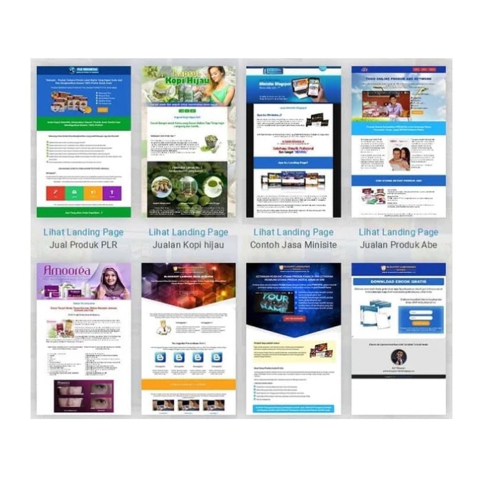 Jual Paket Template LandingPage Keren Untuk Website Blogspot | Shopee ...