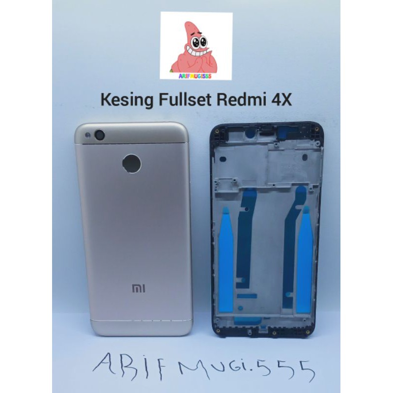 Jual Casing Kesing Housing Fullset Frame Bezel Backdoor Xiaomi Redmi 4X Original | Shopee Indonesia