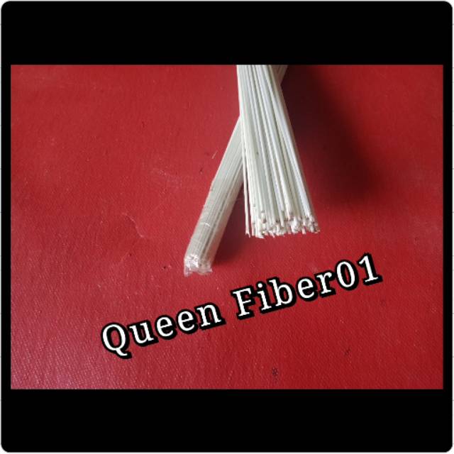 Jual Jeruji fiber putih susu stik 55cm 60cm 80cm 1.0mm 1.3mm 1.5mm 1 ...