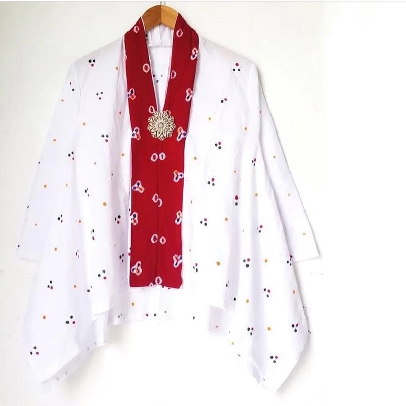 Jual Atasan Blouse Batik Merah Putih 17 Agustus Size Xs S M L Xl XXL ...
