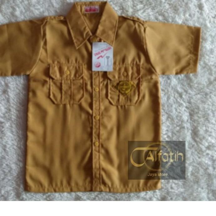Jual NEW ARRIVAL !! 9.9 seragam sekolah - Hem pendek pramuka SAKU 2 penggalang [KODE 084 ...