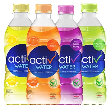 Jual Activ Water Minuman Isotonik+Multivitamin 380 ml | Shopee Indonesia