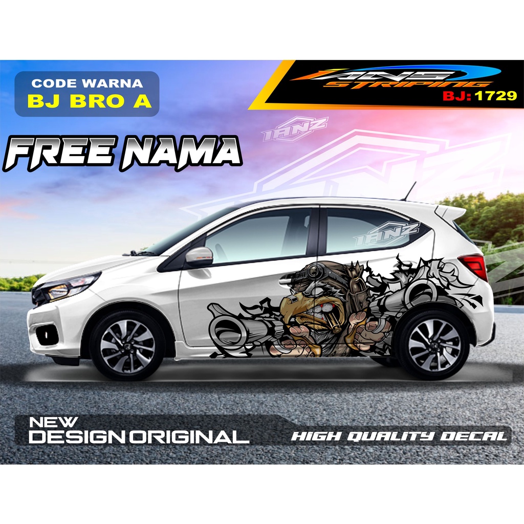 Jual STIKER VARIASI MOBIL BRIO / STIKER MOBIL HONDA JAZZ / VARIASI ...