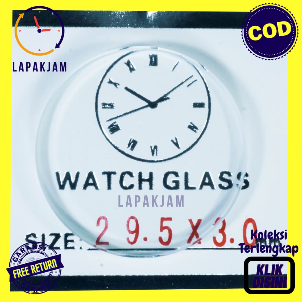 Jual Kaca Jam Kaca Bahan Aksesoris Jam PNC-295 Bagus 2,95 cm | Shopee ...
