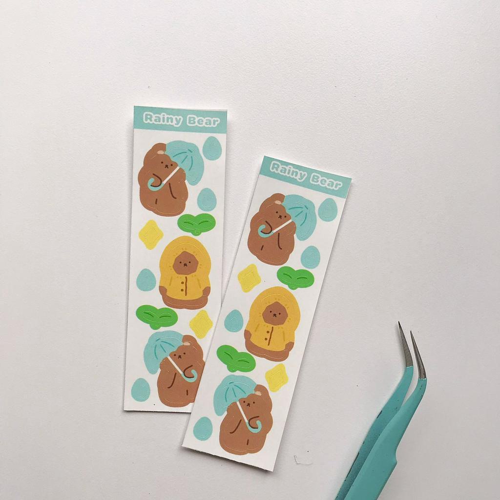 Jual Mini sticker bear/ stiker beruang lucu dekorasi jurnal dan ...