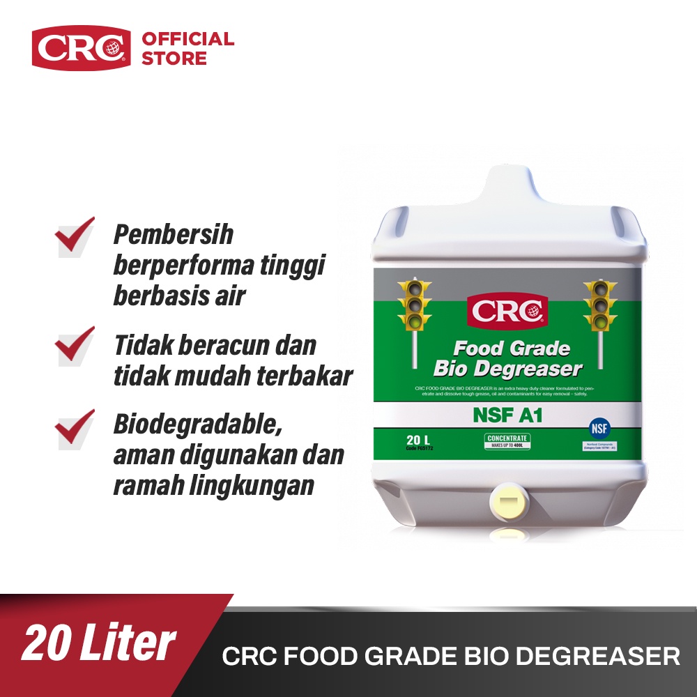 Jual CRC FOOD GRADE BIO DEGREASER 20 LITRE - FG05172 | Shopee Indonesia