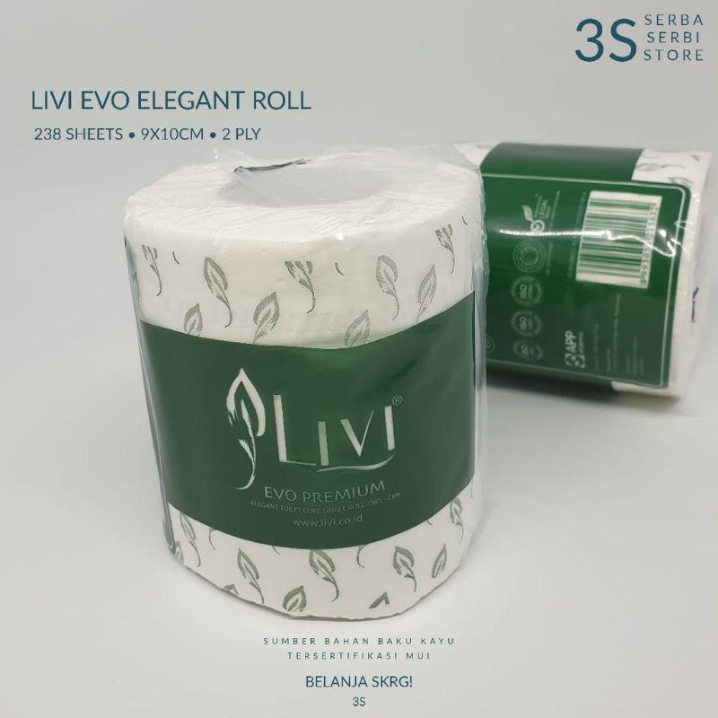 Jual Tisu Gulung - Tisu Toilet - Tissue Livi Roll EVO ELEGANT PREMIUM ...