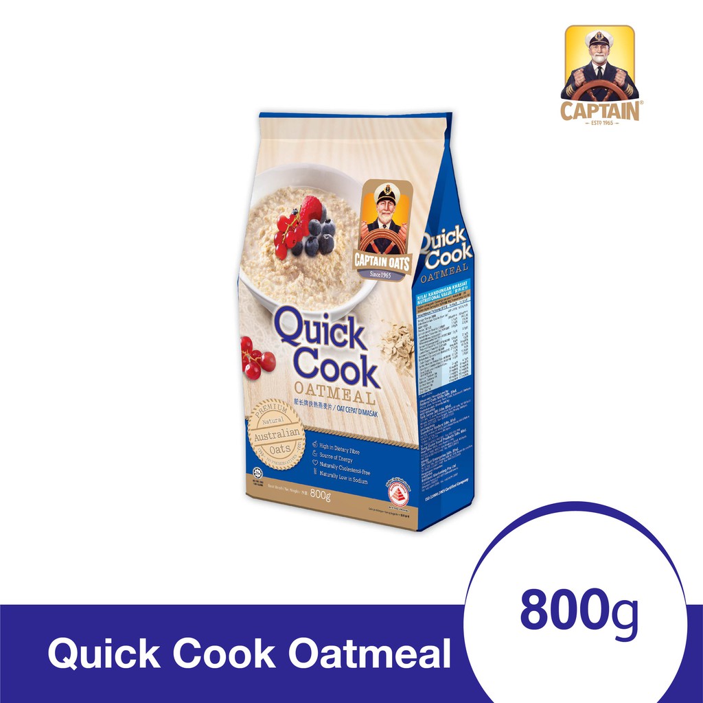Jual Captain Oats Quick Cook 800gr buy 1 get 1 expired July 2024 ...