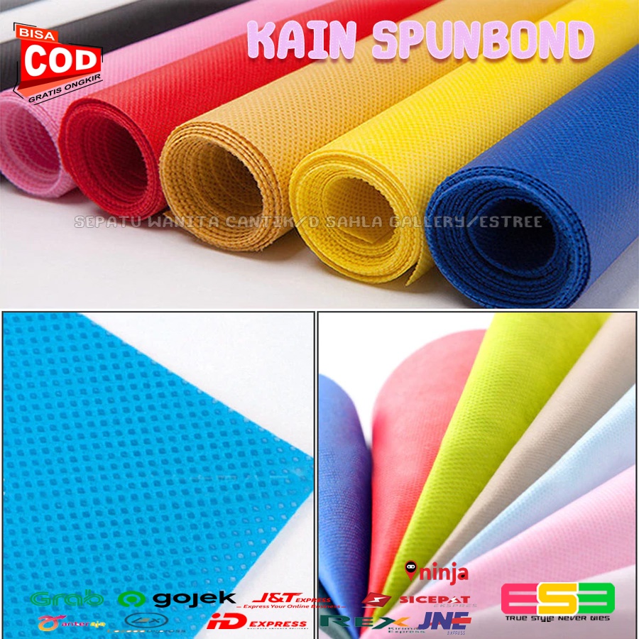 Jual Bahan Kain Spundbond Sponbon Bahan Tas Belanja Shooping Bag Goodie ...