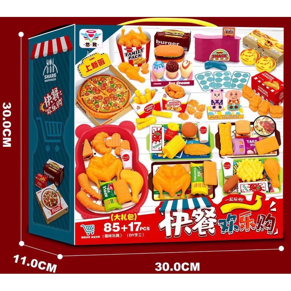 Jual Mainan Dimsum Pretend play fastfood DIMSUM, BBQ SET, KFC SET, HOT ...