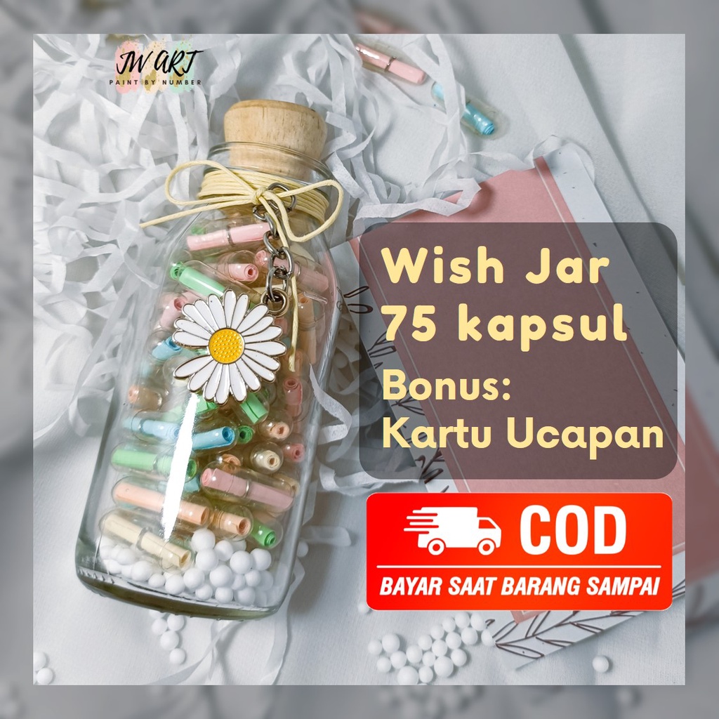 Jual Wish Jar | Messages In a Bottle | Capsul Love | Botol Surat Kapsul ...