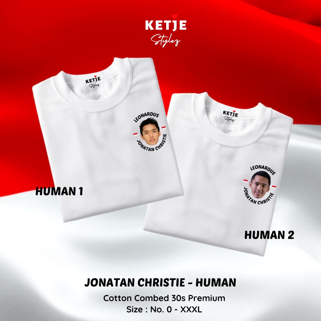 Jual Kaos Atlet Badminton Tunggal Putra Men Single MS Indonesia - Leonardus Jonatan Christie ...